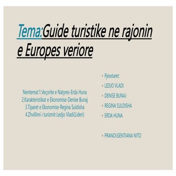 Rajonet e Europes | PPTX