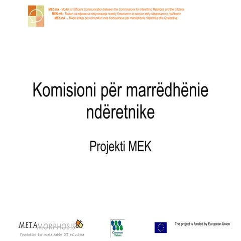 Prezantim për MEK | PPT