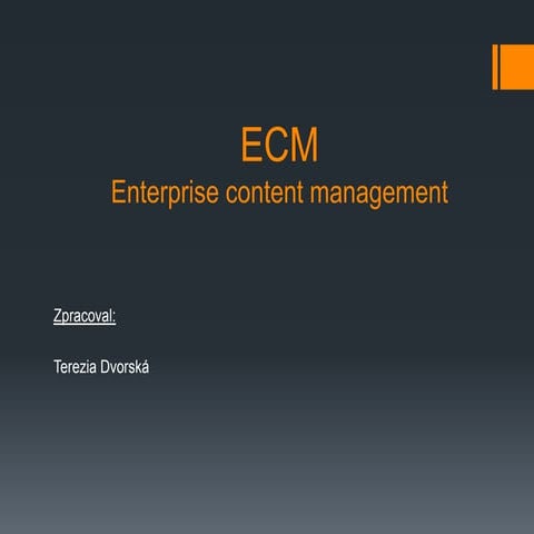 ECM-information system | PPT