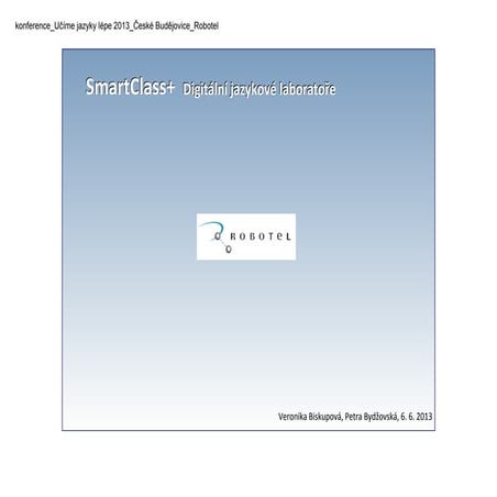 Konference Učíme Jazyky Lépe, České Budějovice, workshop Robotel | PDF