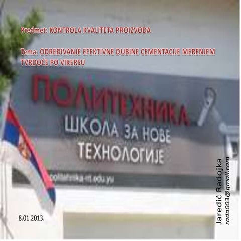 Cementacija- dubina | PPT