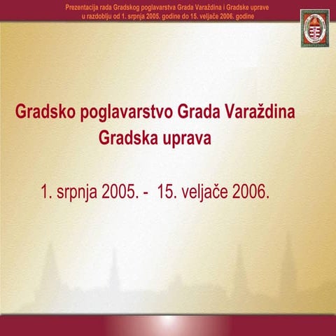 Prezentacija Grada Varaždina | PPT