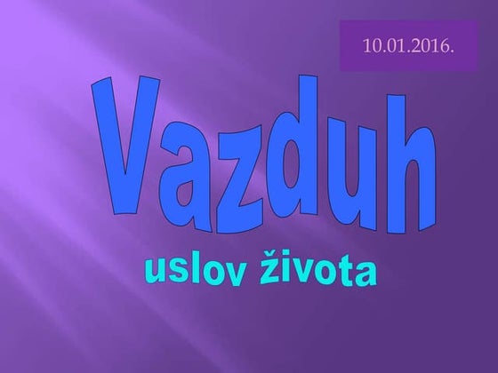 Vazduh | PPT