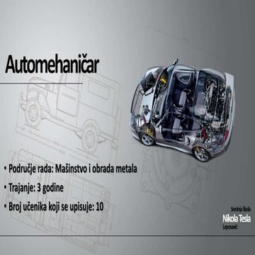 Prezentacija automehanicar | PPTX