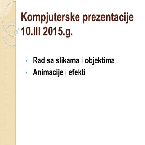 Prezentacija priprema | PPT