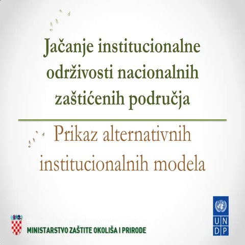 PRIPREMA STRATEGIJE RAZVOJA MALIH HIDROELEKTRANA | PPT