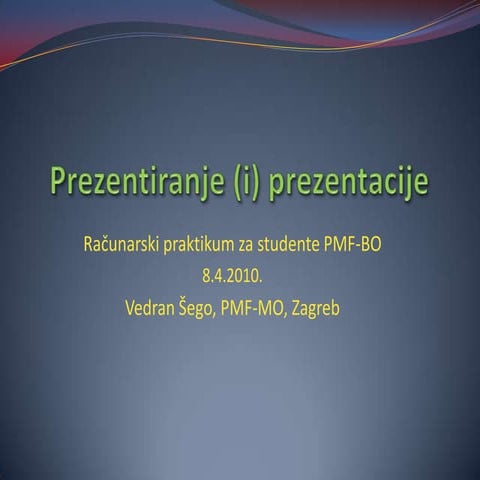 Prezentacije i prezentiranje | PPTX