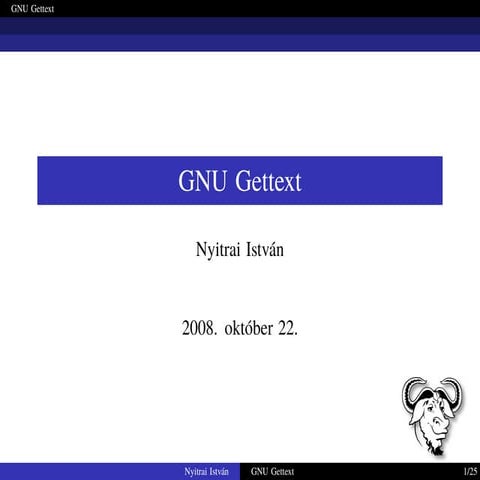 GNU Gettext | PPT