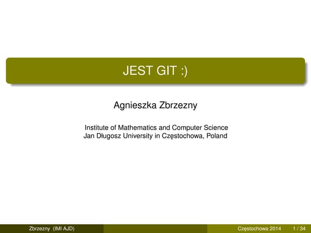 Git nie dla początkujących | ODP