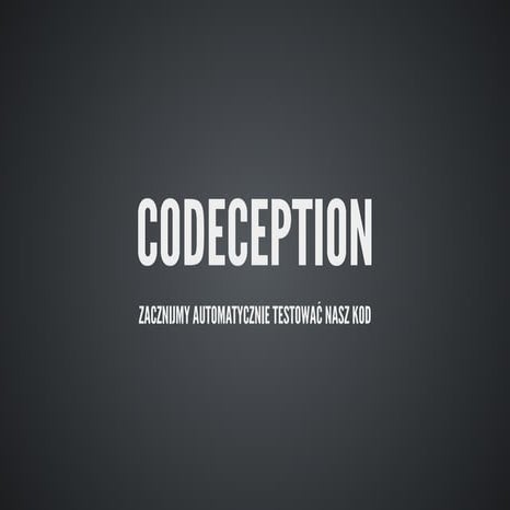 Codeception Pdf Programming Languages Computing 