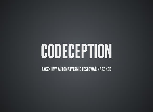 Codeception Pdf Programming Languages Computing