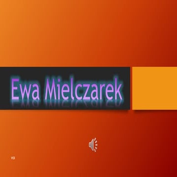 Prezentacja ewa mielczarek | PPTX