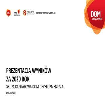 Prezentacja roczna 2020 inwestorzy | PPT