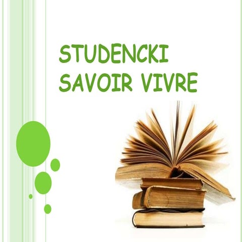 Studencki Savoir-Vivre | PPTX