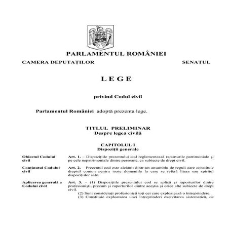 Noul Cod Civil | PDF