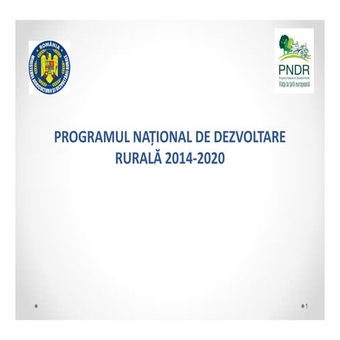 Prezentare pndr-2014-2020 | PDF