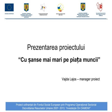 Prezentarea proiectului | PPT