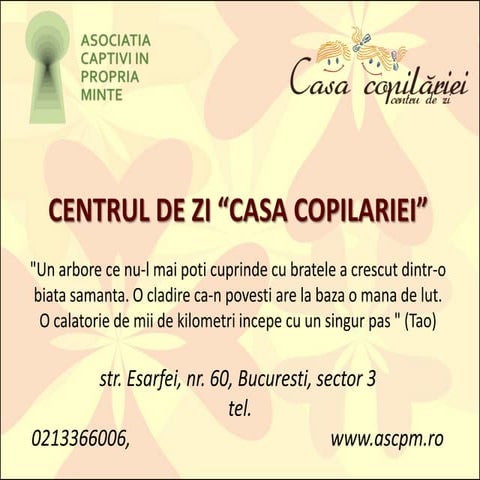 Prezentare centrul de zi "Casa Copilariei" | PPT