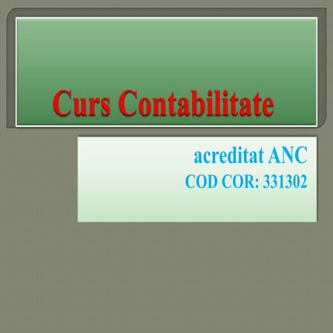 Curs Contabilitate - program SAGA | PPSX