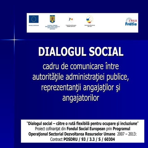 Prezentare dialog social | PPT