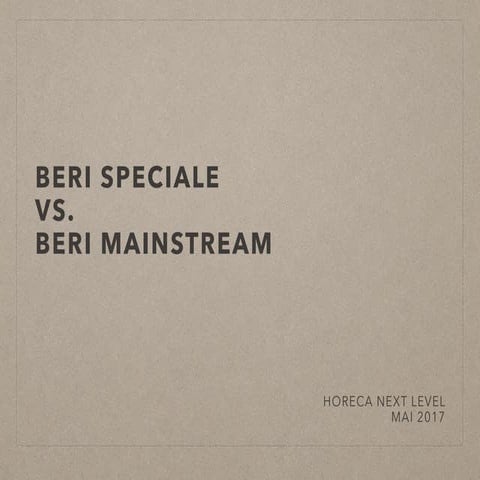 Beri speciale vs. Beri mainstream | PDF