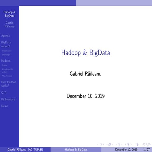 Hadoop presentation | PPT