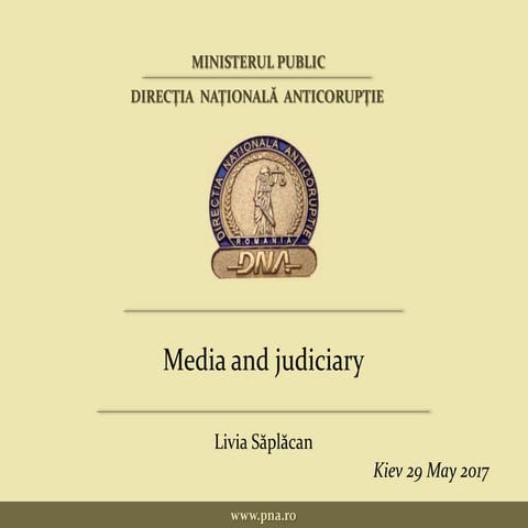 Media and Judiciary DNA Romania | PPT