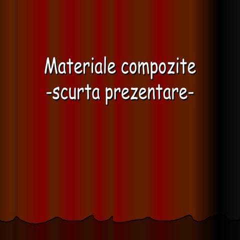 Prezentare materiale compozite | PPT