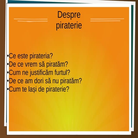 Prezentare piraterie | PPT