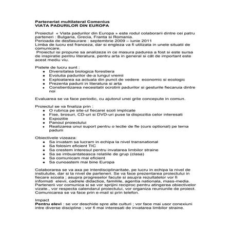 Prezentare proiect | DOC