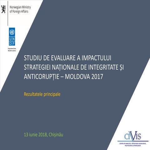 Studiu de evaluare a impactului Strategiei Naţionale de Integritate şi ...