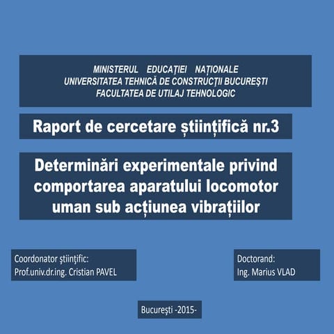 Prezentare raport de cercetare stiintifica 3 vlad marius | PPTX