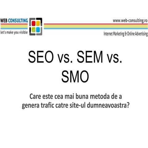 SEO vs. SEM vs. SMO | PPT
