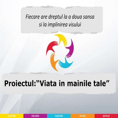 Prezentare realizata pentru proiectul "Viata in mainile tale" | PPT