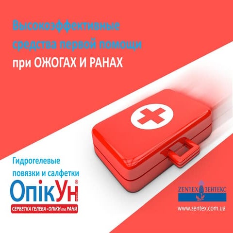 Высокоэффективные средства первой помощи при ожогах и ранах | PPT