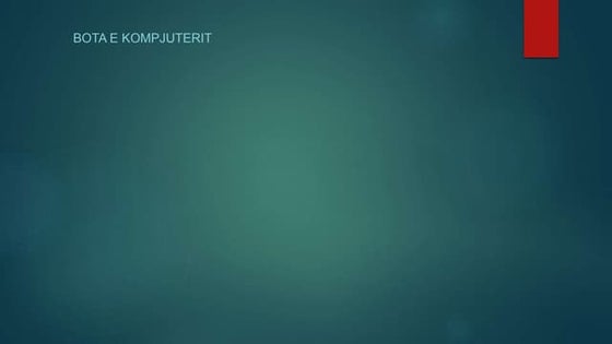 Kompjuteri, Historiku i tij dhe pjeset harduerike te tij ( CPU ...