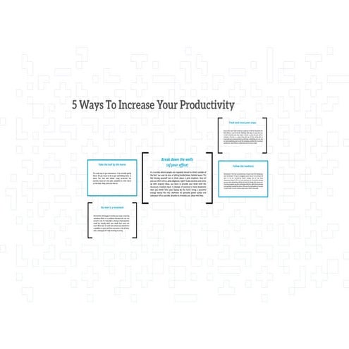 5 ways to increase your productivity | PDF