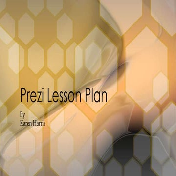Prezi lesson plan | PPT