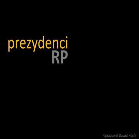 Prezydenci RP | PPTX