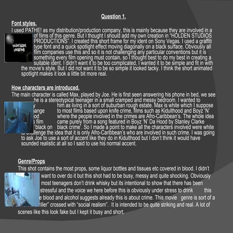 Evaluation of Film Opening | PPT