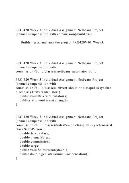 PRG 420 Week 3 Individual Assignment Netbeans Project (annual co.docx PRG 420 Week 3 Individual Assignment Netbeans Project (annual co.docx