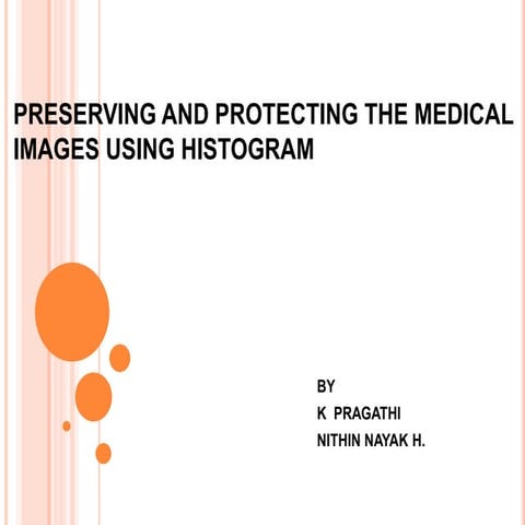 medical imaging of histogram | PPTX