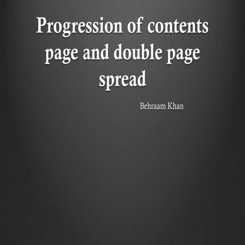 Double page spread powerpoint | PPTX