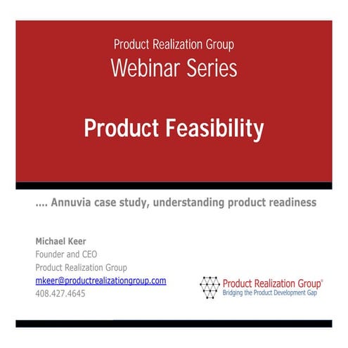 Assessing Product Feasibility - Case Study | PDF