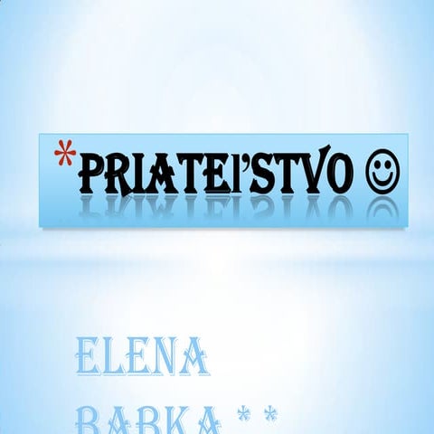 Priatelstvo | PPTX