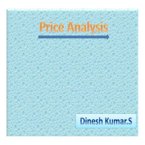 Price analysis-Economics | PDF