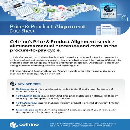 Price and product alignment - Take human error out of your process | PDF