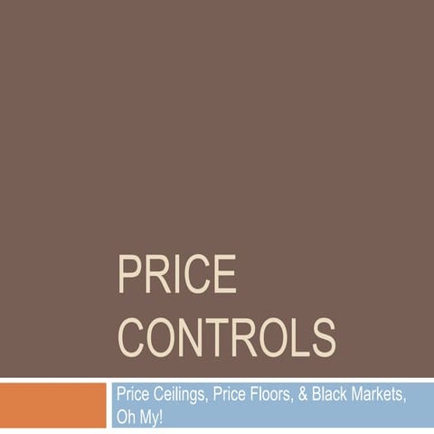 Price controls | PPTX