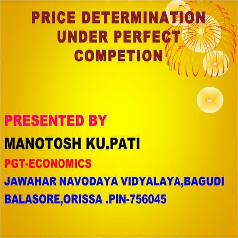 Price determination under pc | PPT