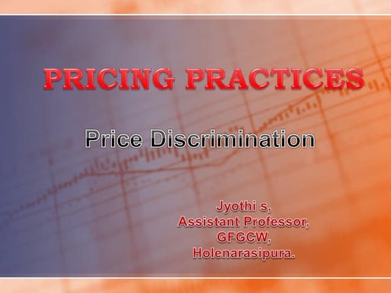 Price discrimination | PPTX